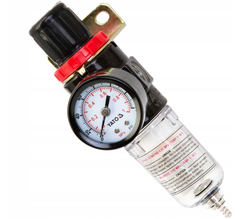 YATO YT-2382 - Reduktor z filtrem i manometrem 1/4" | Sklep internetowy ...